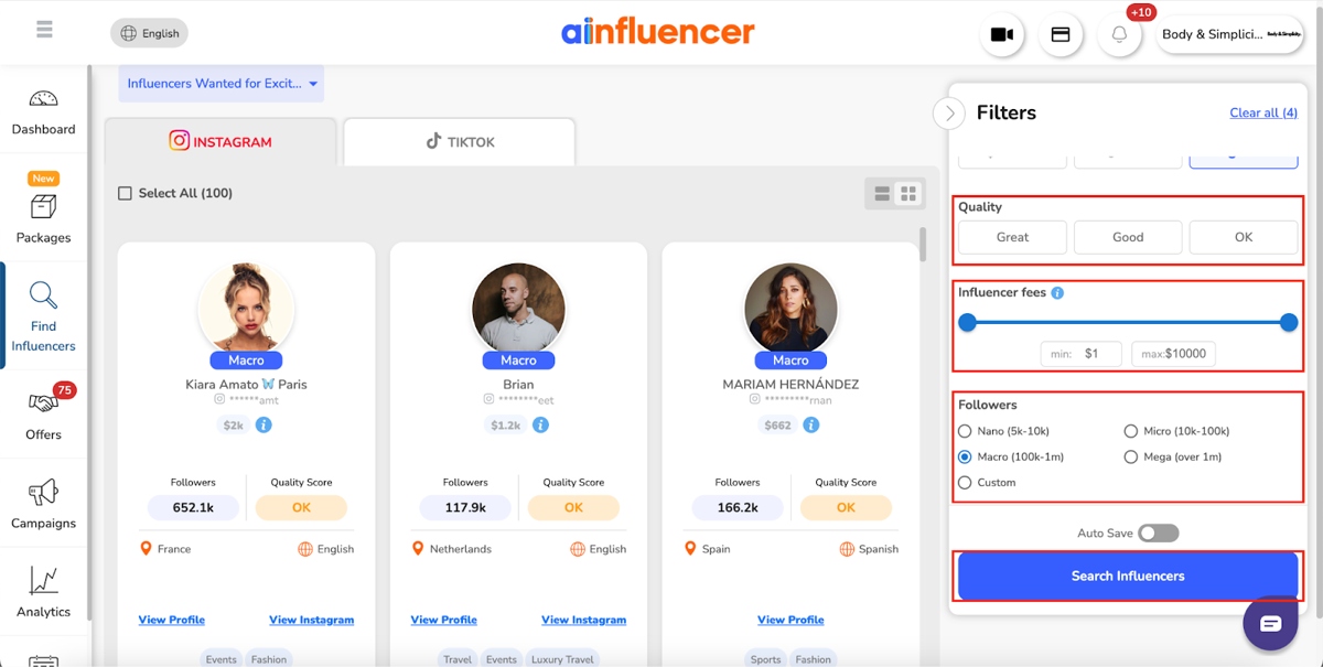 How to Search for Influencers? | Ainfluencer